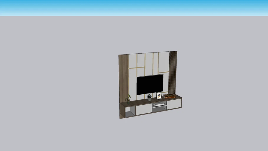 TV Unit Design | 3D Warehouse